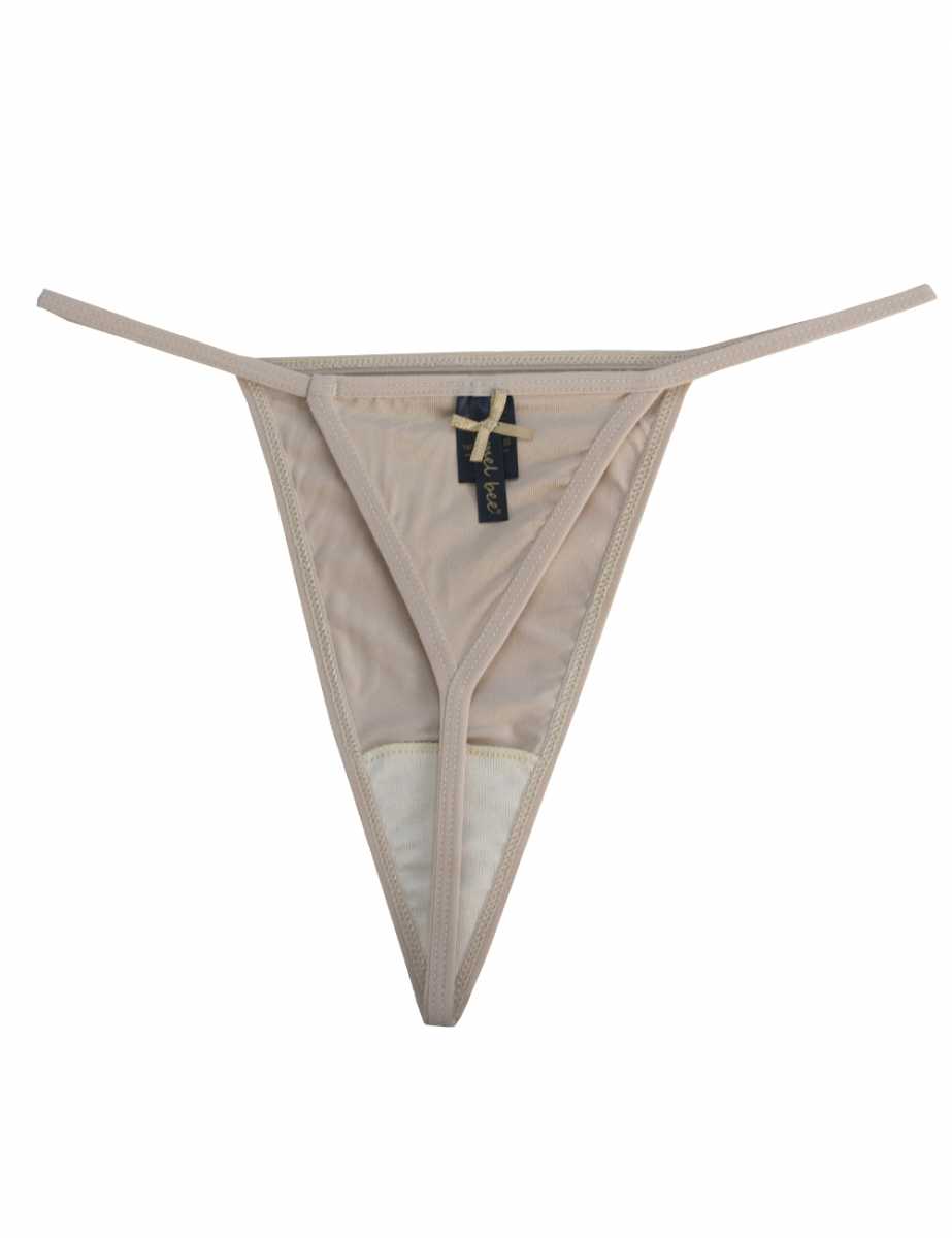 Mel Bee Likralı String MB3042 Bej